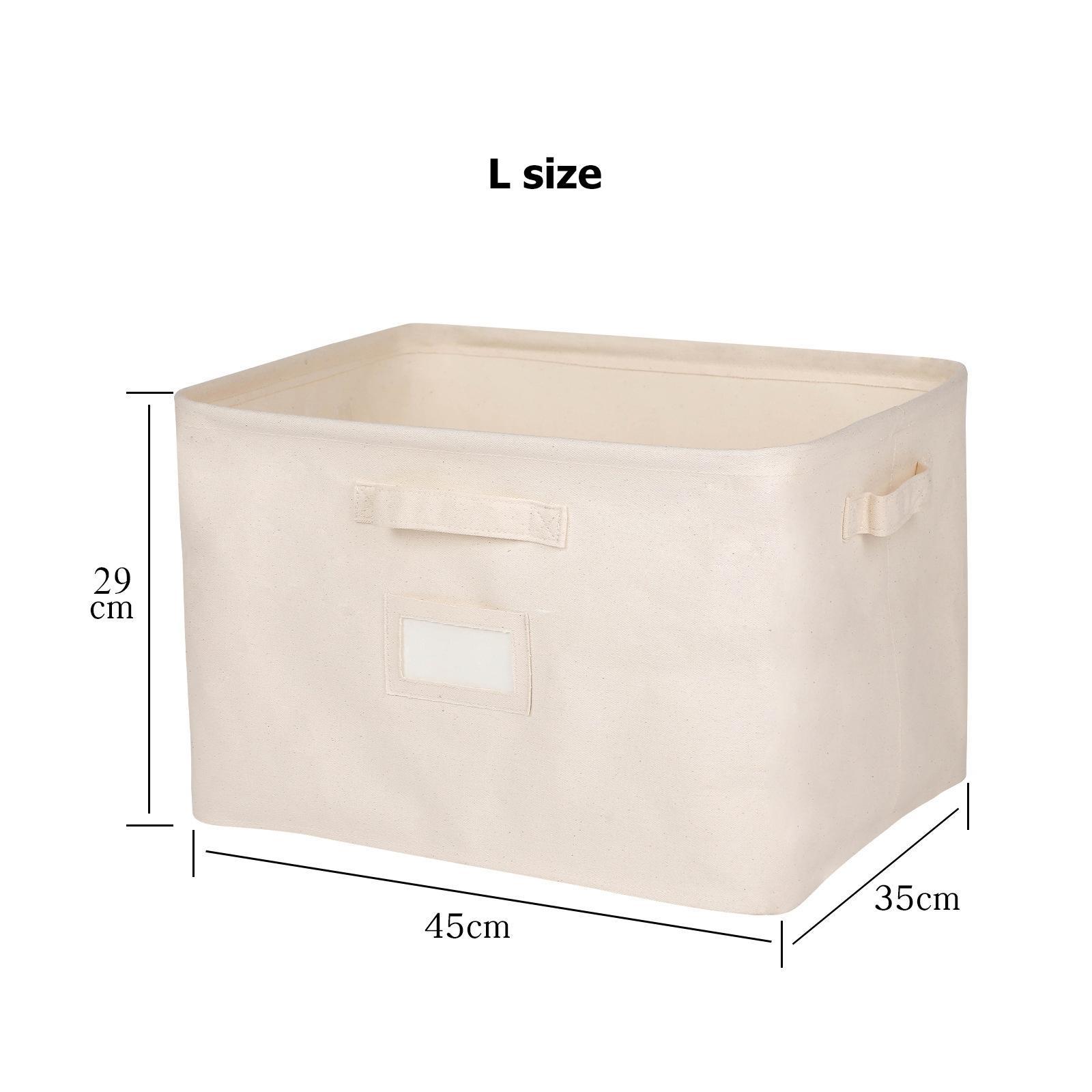 Pure Cotton Wardrobe Storage Open-Top Box - Cosy Life Ireland